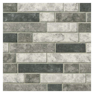 Zodia Interlocking Pattern Recycled Glass Mosaic, Sample - Contemporary ...