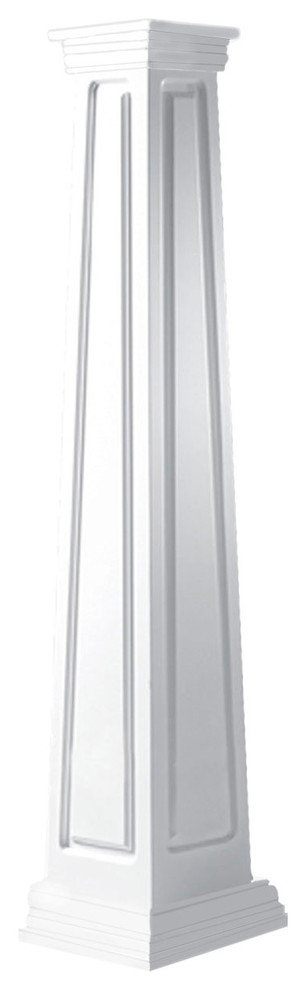 Endura-Craft Craftsman Classic, Square Tapered, Raised Panel Column, 12 ...