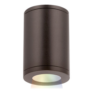 Tube Architectural 5" LED Color Changing Flush Mount Spot Beam, Bronze ...