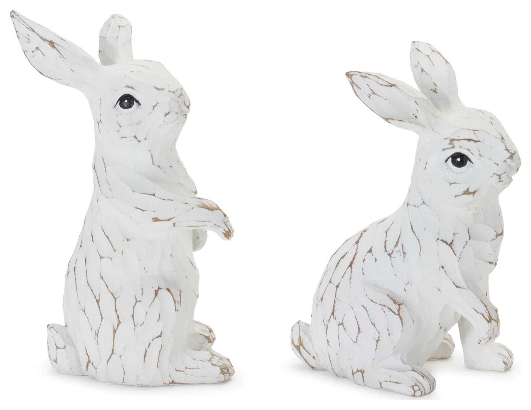 Bunny (2 Asst) 6"H, 7.5"H Resin - Farmhouse - Decorative Objects And ...