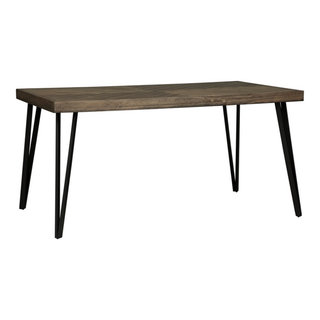 Horizons Light Brown 5 Piece Rectangular Table Set - Industrial - Dining Sets - by Homesquare ...