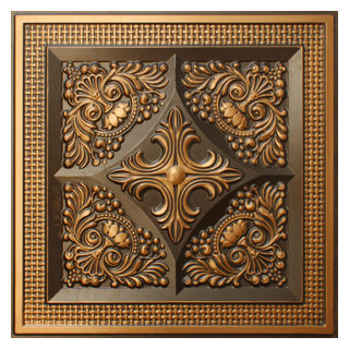 Antique Gold 3D Ceiling Panels, 2'x2' - Rustic - Ceiling Tile - by ...
