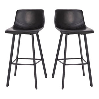 Flash Furniture Caleb 30" Stool, Pack of 2, Black, CH-212069-30-BK-GG ...