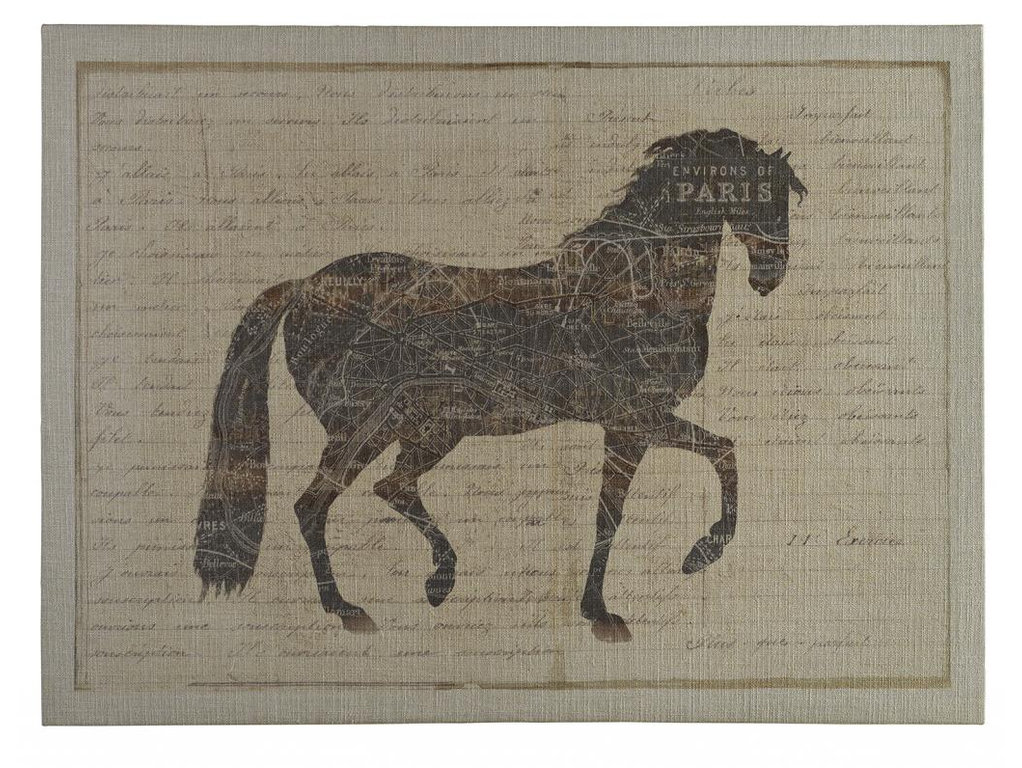 Horse and Script Gallery, 40 x 29 - Traditional - Artwork - by ...