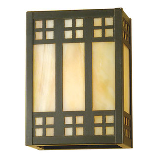 6.5W Prairie Loft Wall Sconce - Craftsman - Wall Sconces - by Meyda ...