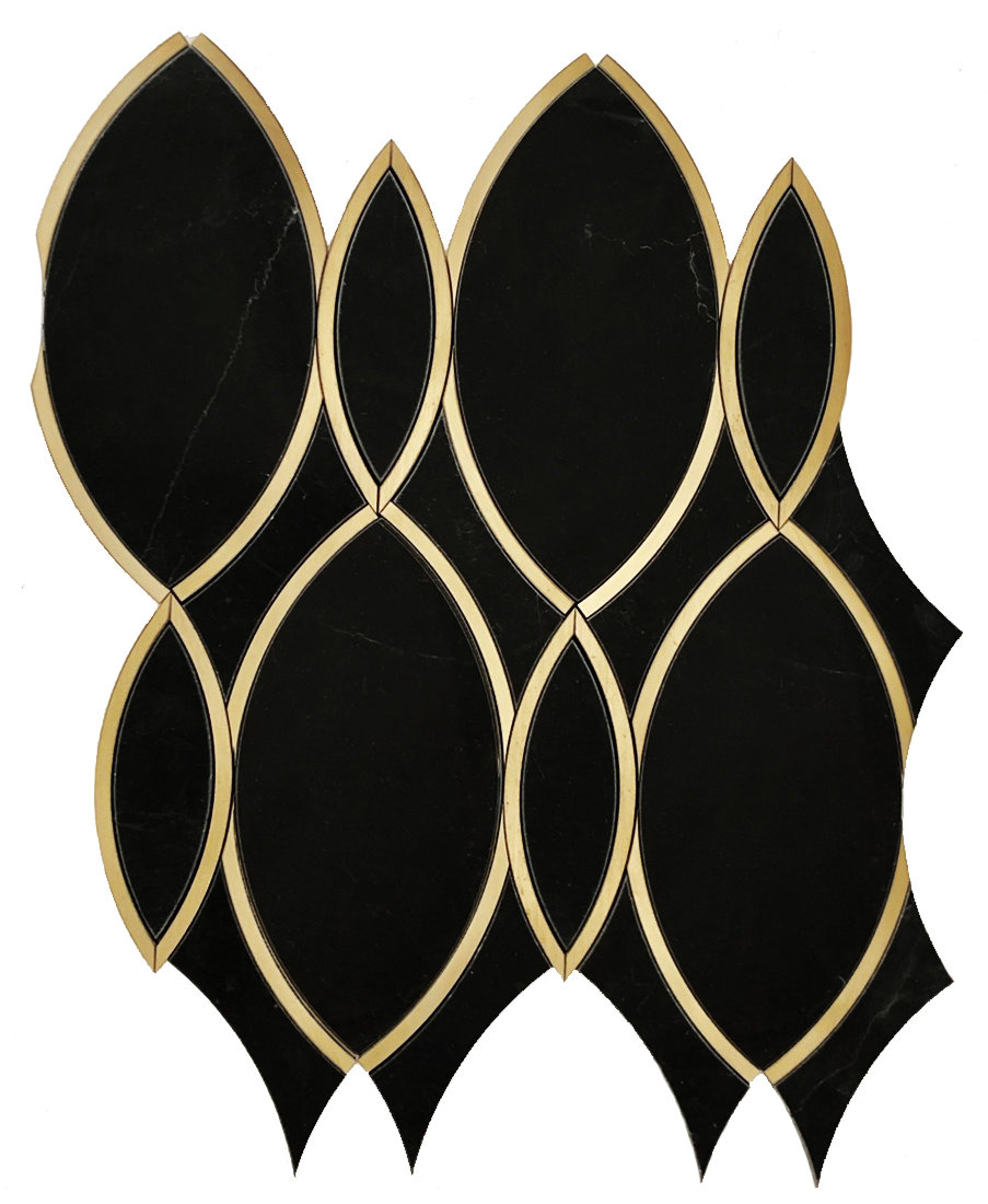 12x12 Brass Chain Tile - Contemporary - Mosaic Tile - by Raffi Glass ...