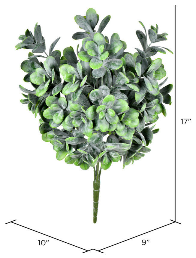 Vickerman 17" Jade Bush UV, 17" - Traditional - Christmas Decorations ...