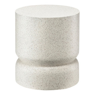 MGO Faux Terrazzo Garden Stool - Contemporary - Accent And Garden ...