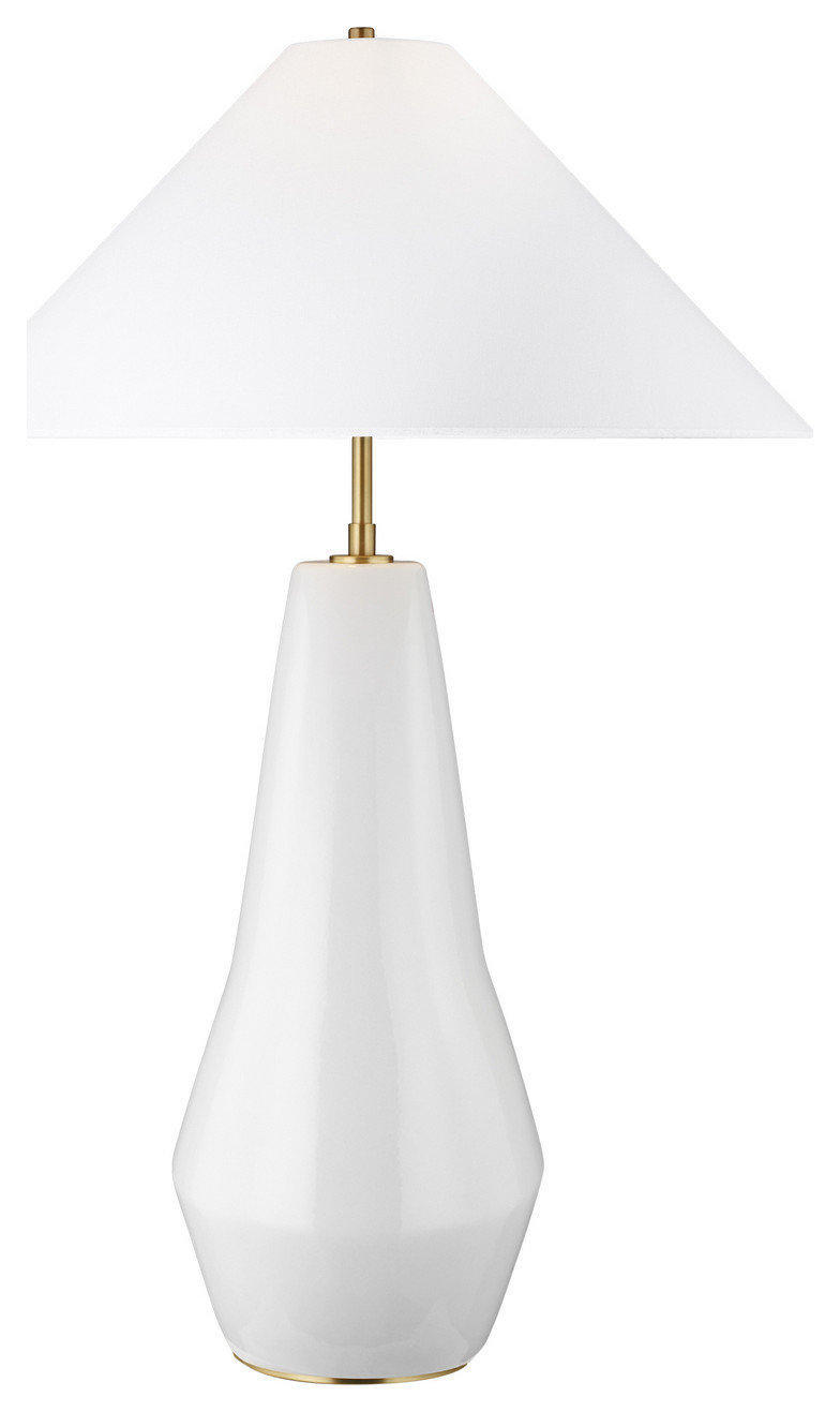 Contour One Light Table Lamp in Arctic White - Transitional - Table ...