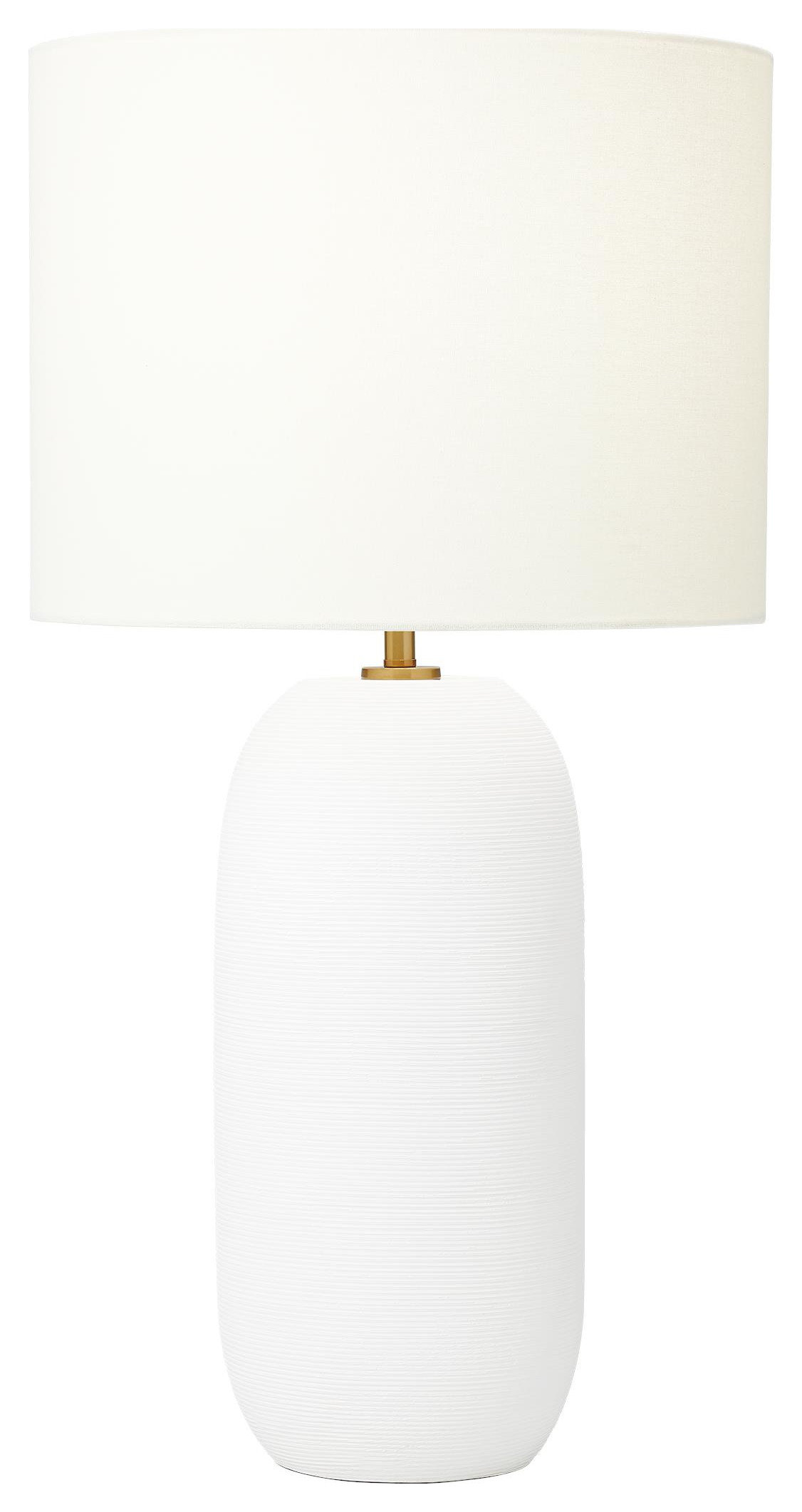 Fanny Slim Table Lamp, Matte White Ceramic - Transitional - Table Lamps ...