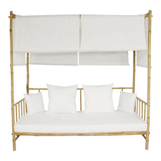 Bamboo Daybed With Canopy And Mattress - Asian - Daybeds - by STATRA ...