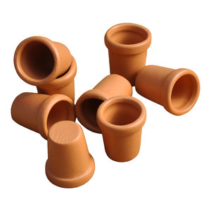 Natural 2-Piece Terra-Cotta Fallen Pot Set - Contemporary - Outdoor ...