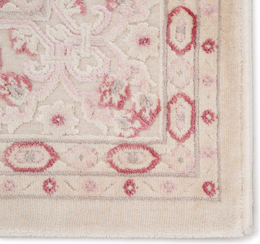 Jaipur Living Regal Damask Ivory/Pink Area Rug, 8'10"x11'9 ...