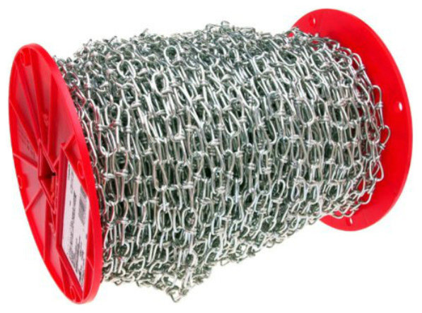 Campbell® 0724627 Double Loop Chain, 100', Zinc Plated - Contemporary ...