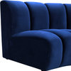 Infinity Channel Tufted Velvet Modular Chair, 5 Piece - Contemporary ...