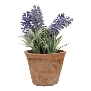 Esschert Design Artificial Herb Plant, Lavender, Small 6 ...