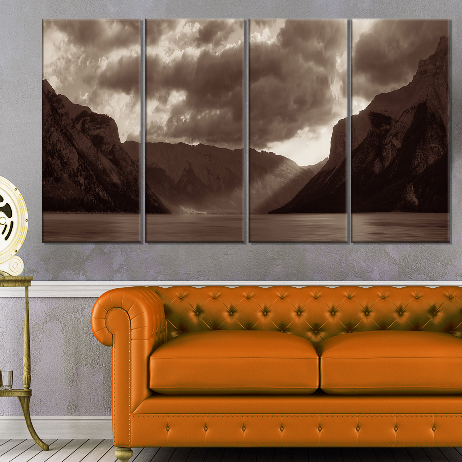 "Banff National Park Panoramic View" Landscape Art, Wall Art, 48"x28" 4 ...