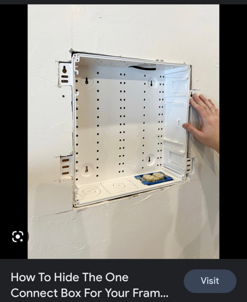 new build: media box for frame Tv