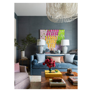 Colorful New Build - Transitional - Houston - by Lynn Holender Designs ...