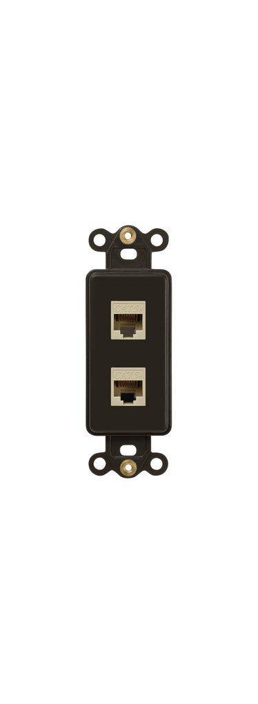 2-Data Jack Rocker Wall Plate Insert - Traditional - Switch Plates And ...
