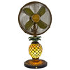 Table Fan/Lamp, Mosaic Glass Pineapple - Tropical - Electric Fans - by ...