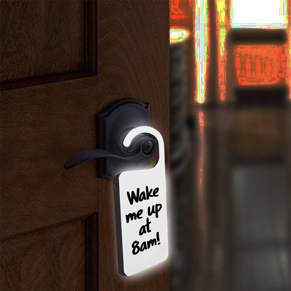 Modern Home LED Light Up Door Hanger w/Dry Erase Marker - Kids Room ...