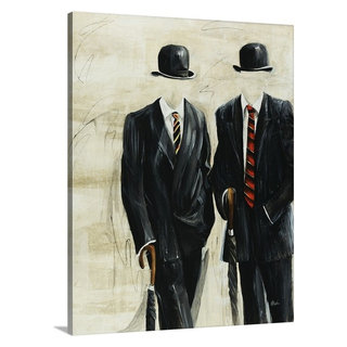 Gents Wrapped Canvas Art Print, 16"x20" - Contemporary - Prints And ...