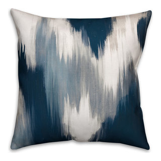 Abstract Blue Pattern Pillow, 16x1.5x16 - Contemporary - Decorative ...