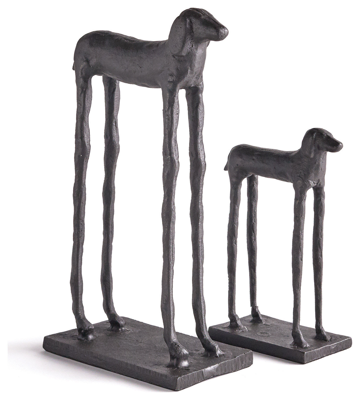 Two Hounds, Set of 2, 7x3.5x11.75;5x2.5x7.5 - Contemporary - Decorative ...