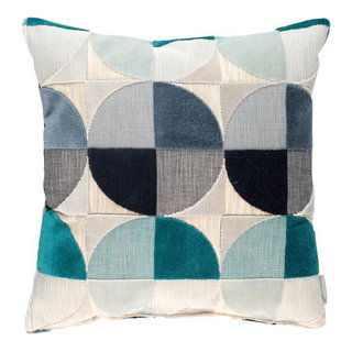 Green Geometric Pattern Pillows (2) | Zuiver Club - Contemporary ...