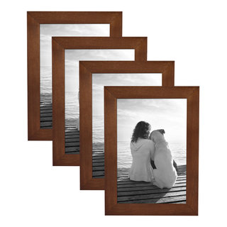 Gallery Wood Picture Frame, Set of 4, 4"x6" - Transitional - Picture ...