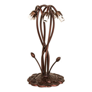 16" High Lily 5 Light Table Base - Traditional - Lamp Bases - by Meyda ...