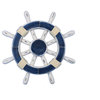 Rustic Ship Wheel, Ship Wheel Decoration, All Light Blue, 12" - Beach ...