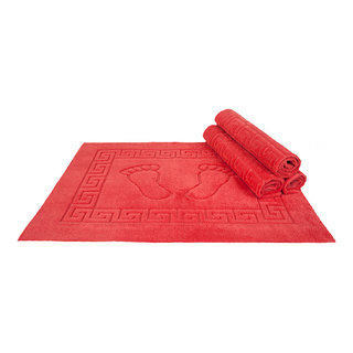 Microfiber Polyester Bath Mat, Gray, DP, Set of 4, Bath Mat - Set of 4 ...