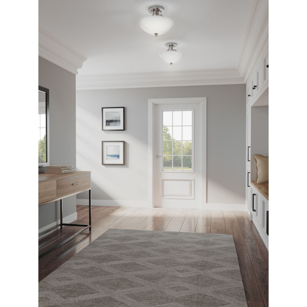 Laird Semi-Flush/Convertible Mount - Traditional - Flush-mount Ceiling Lighting - by Buildcom ...