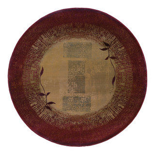 Oriental Weavers Sphinx Generations 544X1 Dark Red Rug, 6' RND ...