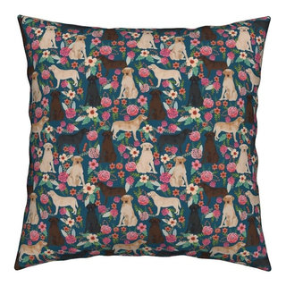 Labrador Labradors Dog Breed Dog Breed Fabric Throw Pillow ...