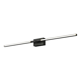 Pandora Wall Sconce, Black, 36"Wx4.625"Hx3.875"E, 36"Wx4.625"Hx3.875"E ...
