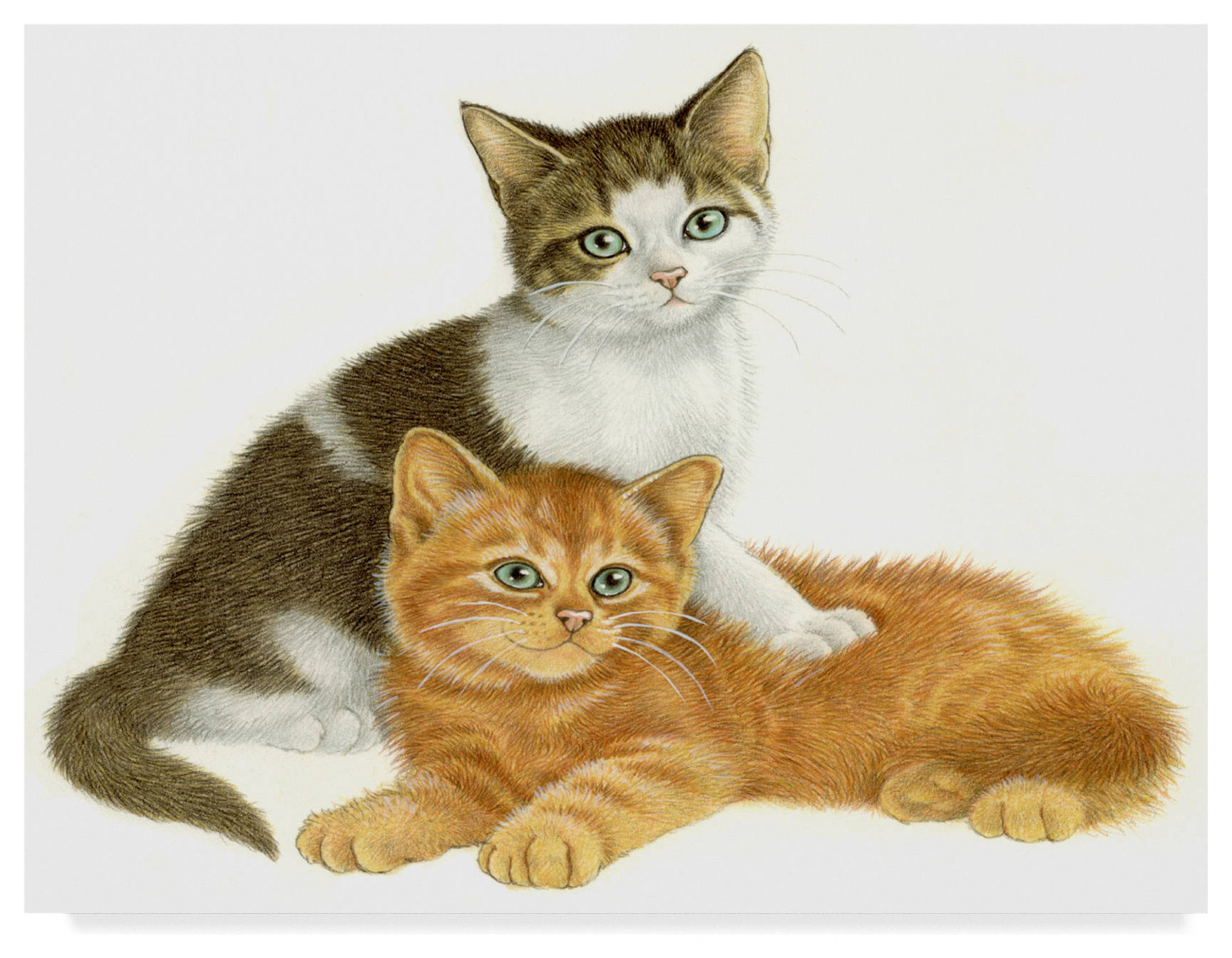 Francien Van Westering 'Two Friends Brown Cat' Canvas Art, 32"x24 ...
