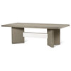 Taupe Oak Modern Dining Table | Andrew Martin Calvin, Medium - Transitional - Dining Tables - by ...