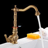 Single Handle Antique Bronze Bathroom Faucet - Victorian - Kitchen ...