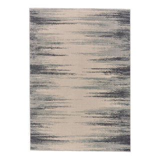 Feizy 3674FIVY Akhari Machine Made Ivory / Gray Area Rugs, 5' x 8 ...