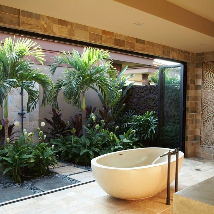 75 Tropical Walk-In Shower Ideas You'll Love - December, 2025 | Houzz