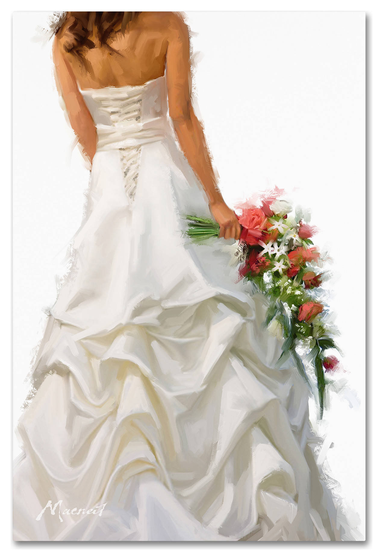 The Macneil Studio 'Bridal Dress' Canvas Art, 30"x 47" - Contemporary ...