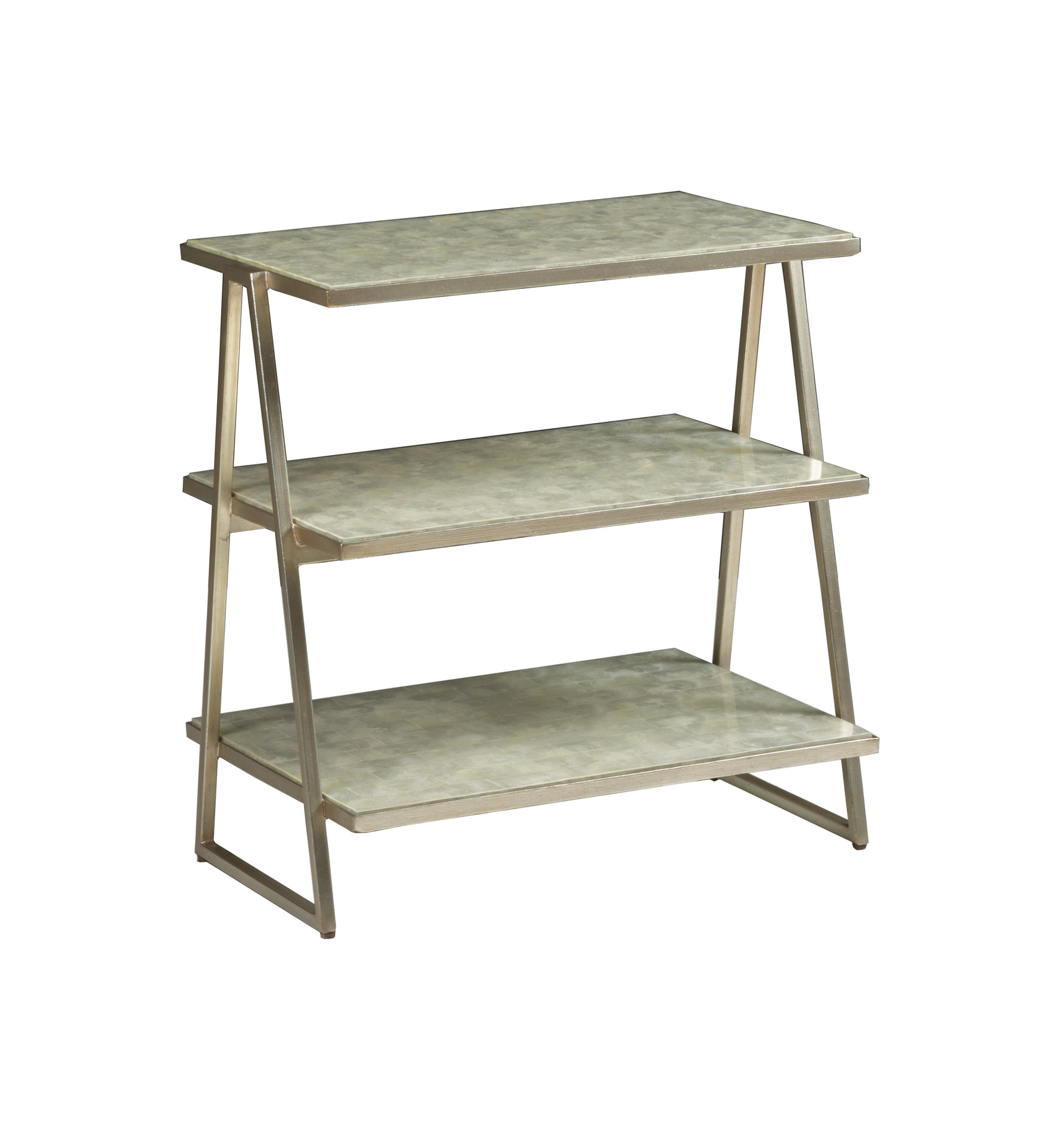 Cumulus Capiz Triangular Tier Table - Beach Style - Side Tables And End ...