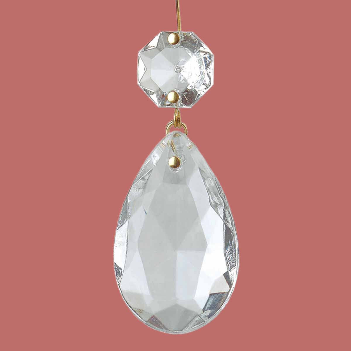 34009 Prisms Glass Pendalogue, Clear, 1 1/2"H, 1.5" - Contemporary ...