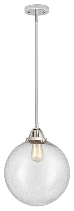Innovations Beacon 1 Light 14.5" Mini Pendant, PC/Seeded - Contemporary ...