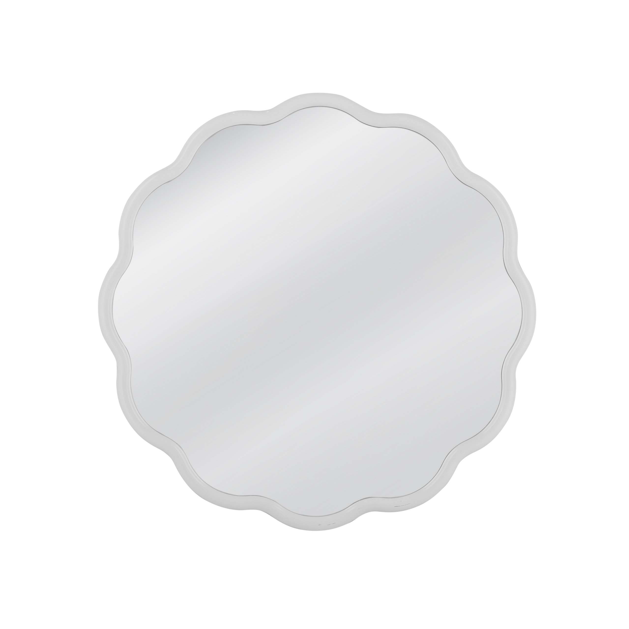 Azalea Scalloped Wall Mirror - White - Contemporary - Wall Mirrors - by ...
