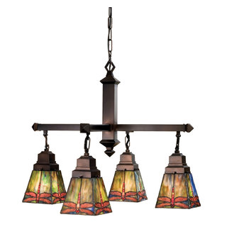26W Prairie Dragonfly 4 LT Chandelier 609 - Victorian - Chandeliers ...