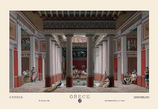 An Athenian Dwelling, 12" x 18" - Traditional - Prints And Posters - by ...